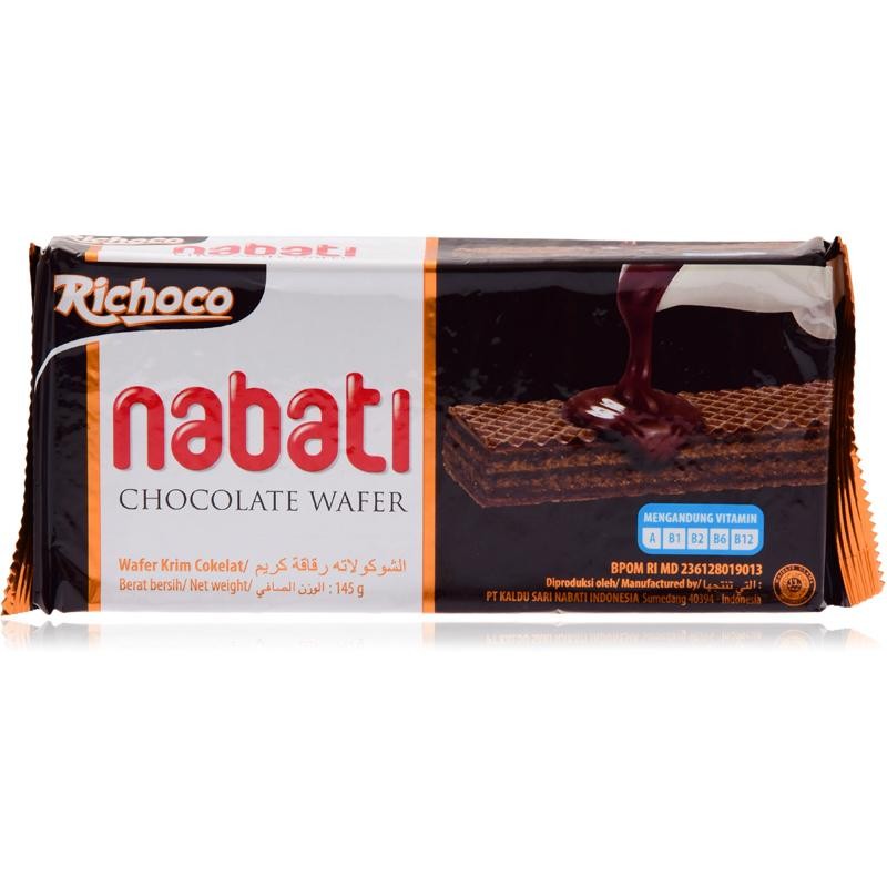Jual Richoco Wafer Nabati Chocolate 145g | Shopee Indonesia