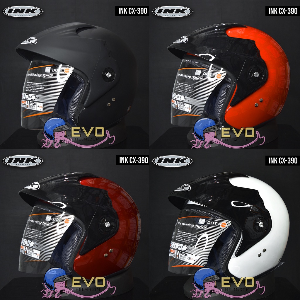 Jual HELM INK CX390 WHITE SOLID ORIGINAL - HELM INK CX 390 INK BATMAN ...