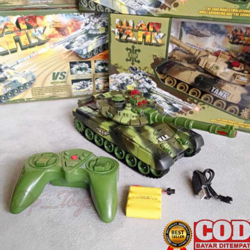 Jual Mainan RC Mobil Tank Remote Control WAR TANK 1:16 Scale / Mainan Mobil Tank Besar | Shopee ...