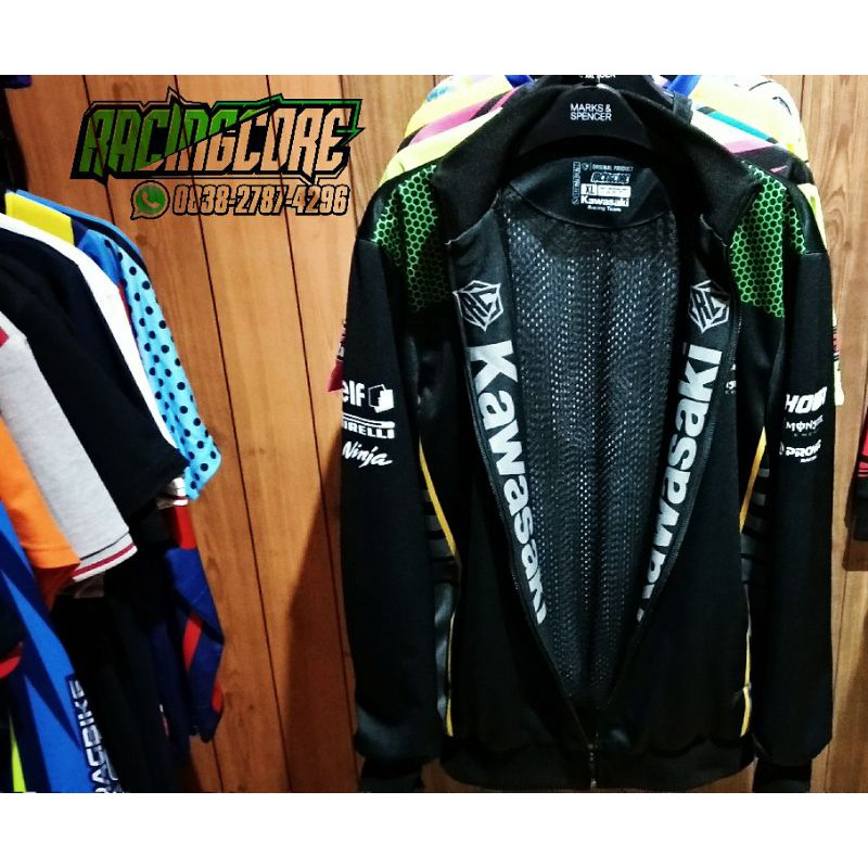 Jual JAKET PRIA KAWASAKI NINJA 250 KLX ZX25 ZX10 JAKET TRACKTOP ...