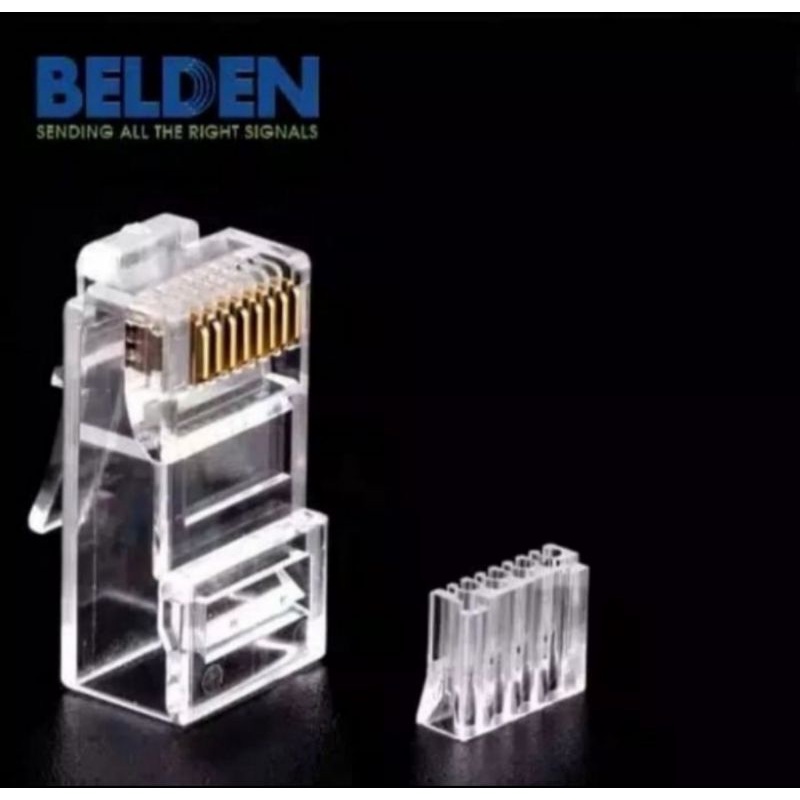 Jual Belden Konektor Connector RJ45 Cat 5e Cat 6 Original | Shopee ...