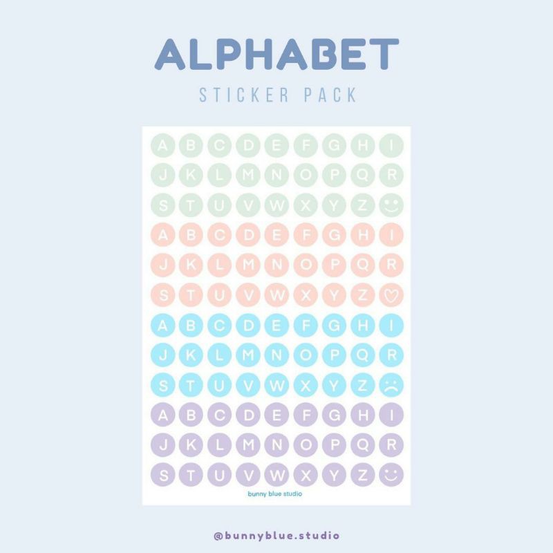 Jual Alphabet Sticker Set | Shopee Indonesia