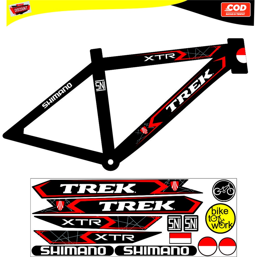 Jual COD/ART COD STRIPING STIKER BUAT SEPEDAH VARIASI TERBARU TREK ...