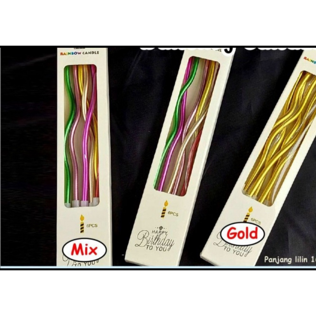 Jual Lilin Ulir Spiral Panjang Dancing Candles Lilin Ulang Tahun ...