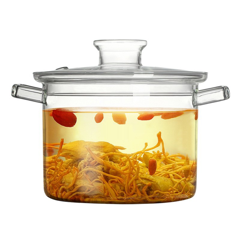 Jual UCHII Glass Cooking Pot / Pan with Lid | Panci Tutup Kaca Bening ...