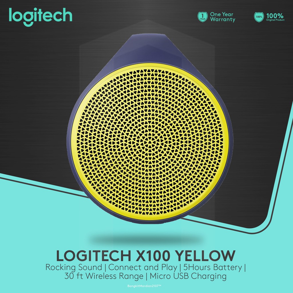 Jual Logitech X100 Mobile Wireless Speaker Bluetooth Garansi Resmi ...