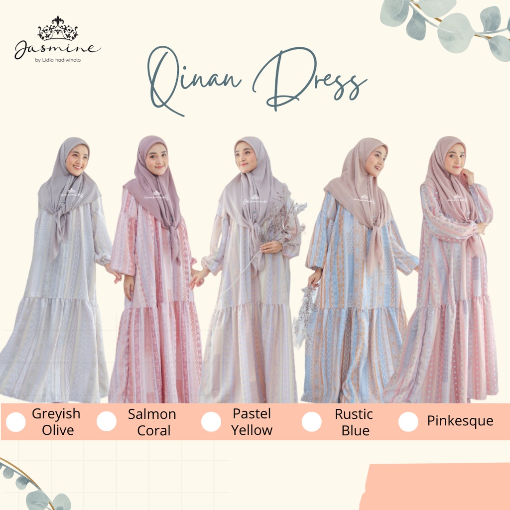 Jual Qinan Dress Jasmine By Lidiahadiwinoto / Gallery Aminah | Shopee ...