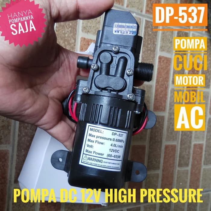 Jual Unik Pompa Air DC 12 Volt Penguat Tekanan Air High Pressure Mini ...