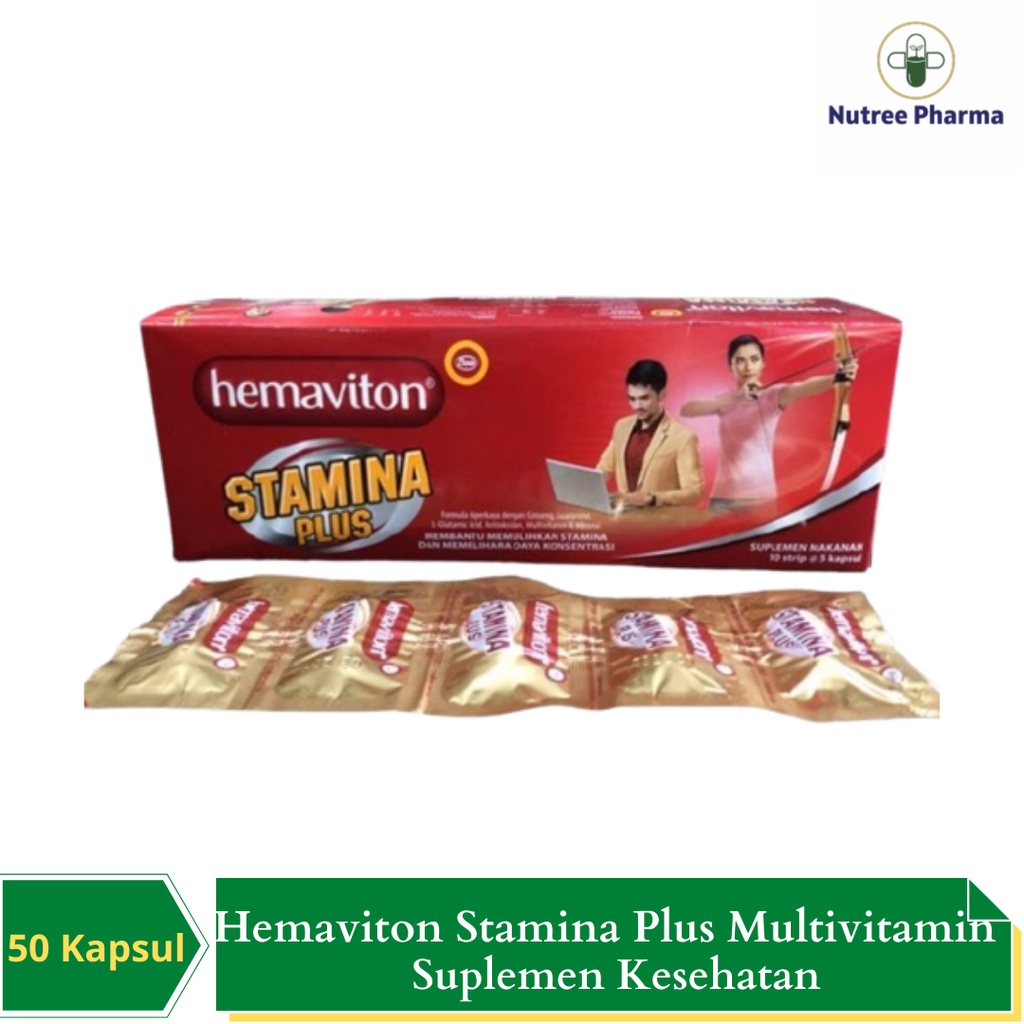 Jual Hemaviton Stamina Plus Multivitamin Kapsul Suplemen Kesehatan [1 ...