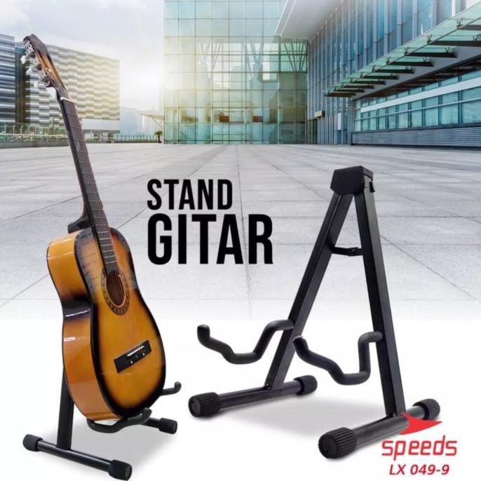 Jual Stand gitar stand bass stand biola besi coating halus bisa dilipat ...