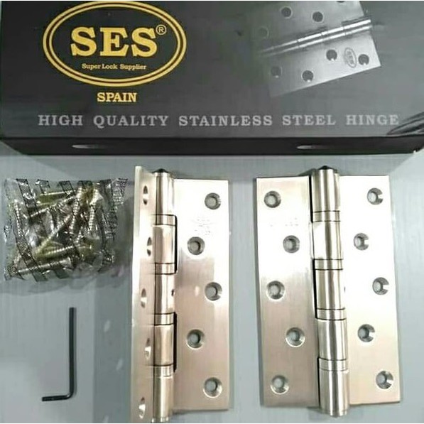Jual ENGSEL PINTU SES 5" SES / ENGSEL PINTU STAINLESS | Shopee Indonesia
