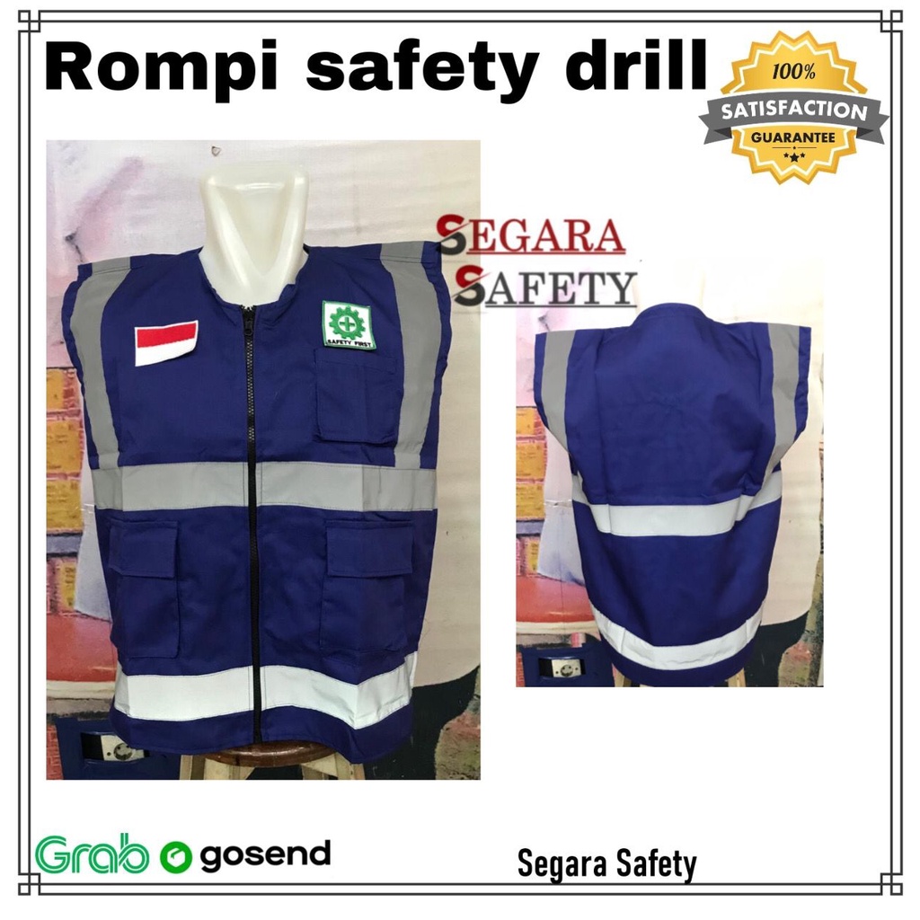 Jual Rompi safety proyek | Rompi safety drill / BISA COD | Shopee Indonesia