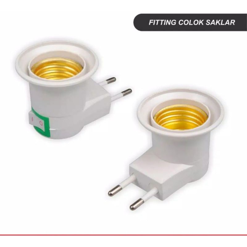 Jual Fitting Lampu Saklar / Fitting Colok E27/Colokan buat lampu | Shopee Indonesia