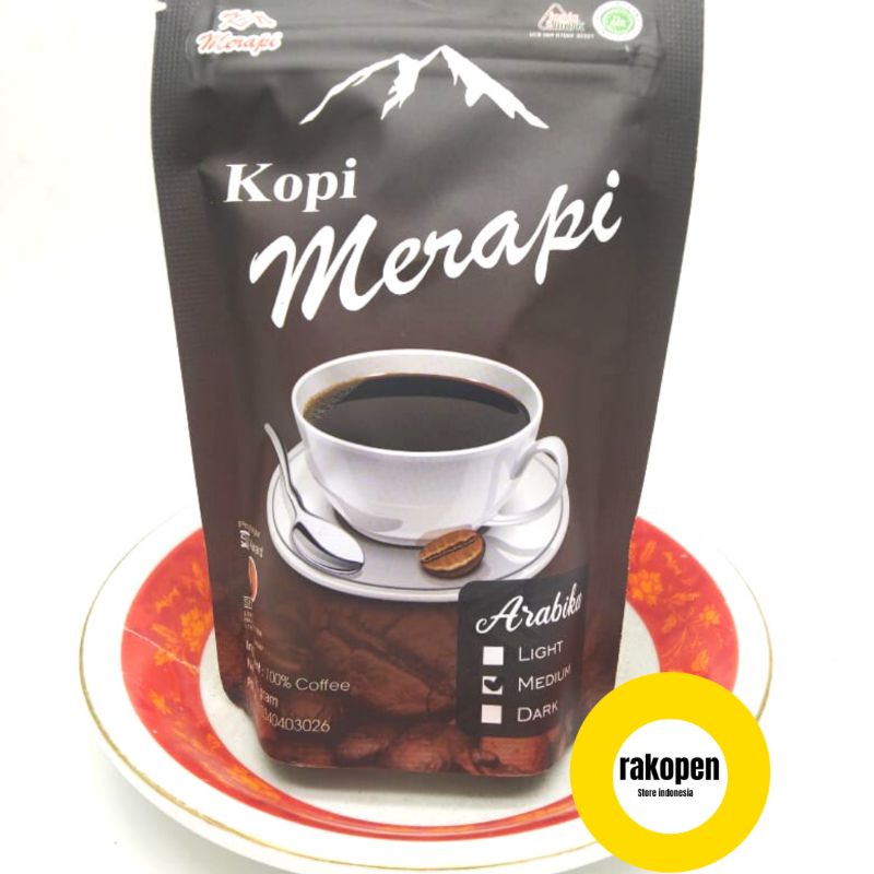 Jual KOPI MERAPI ARABIKA KOPI HITAM KOPI HARUM MEDIUM 200GRAM No1 JOGJA ...