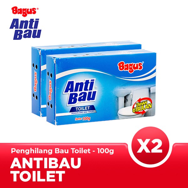 Jual [Twin Pack] Bagus Anti Bau Toilet - Menyerap & Menetralkan Bau ...