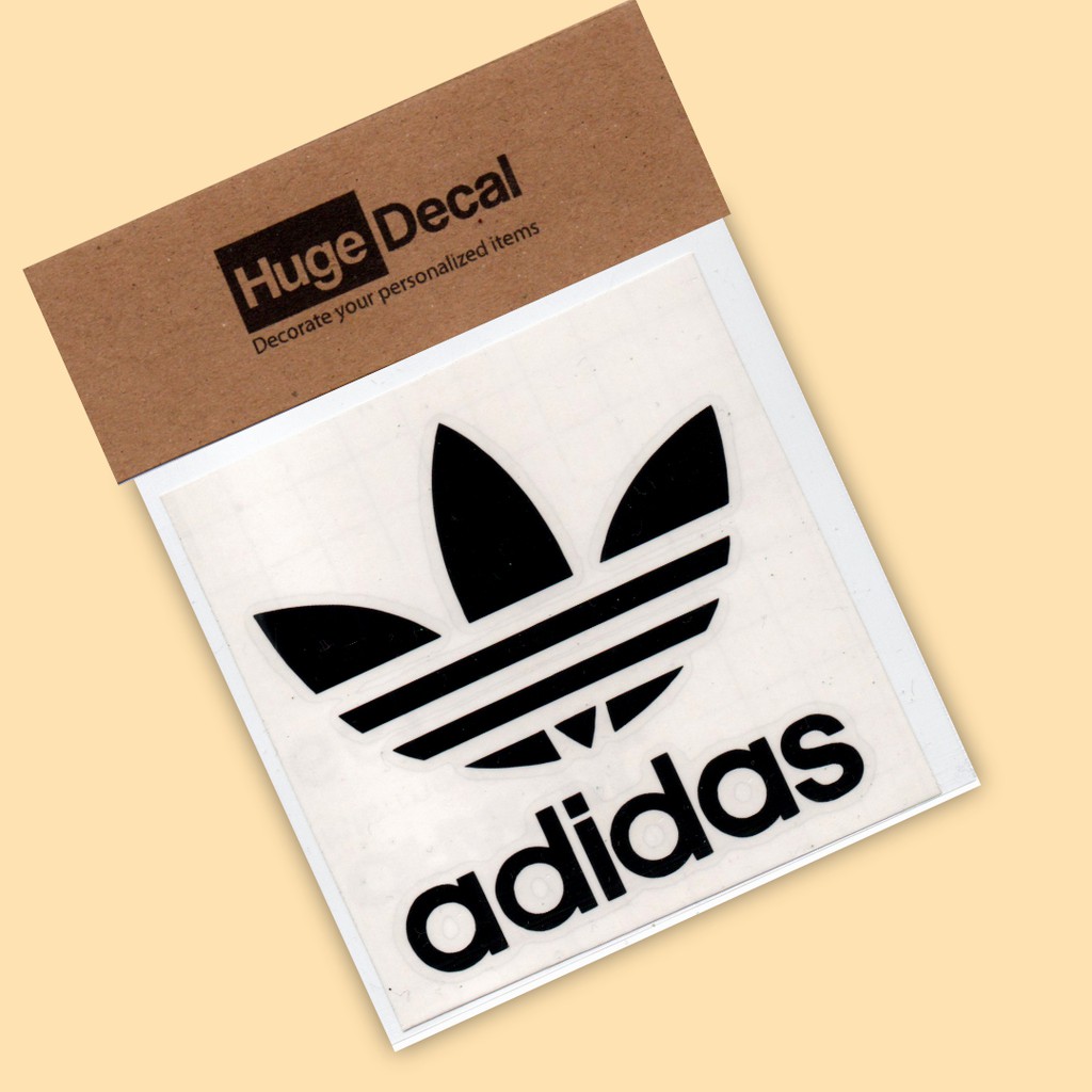 Jual Cutting Stiker Logo Adidas Trefoil Sticker Bodi Motor Kaca Mobil ...