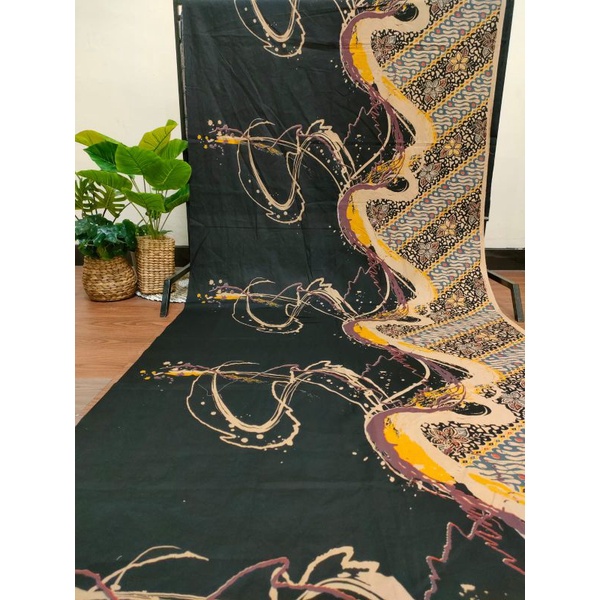 Jual Kain batik solo seling lukis hitam | Shopee Indonesia