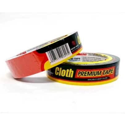 Jual Nachi Cloth Tape Lakban Kain 23 mm / 1 Inch x 12 meter Merah ...