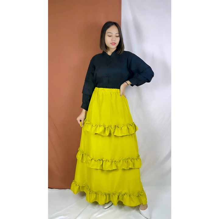 Jual RX Fashion - YORIE SKIRT KATUN TWISTCONE/ Korean Skirt / Rok ...