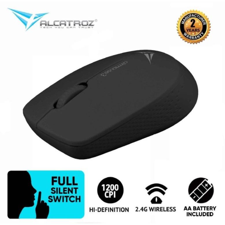 Jual Mouse Alcatroz Airmouse 3 (Black & White) | Shopee Indonesia