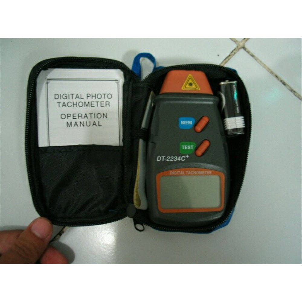 Jual Alat Ukur Kecepatan Putaran Digital Laser Tachometer RPM Meter No ...