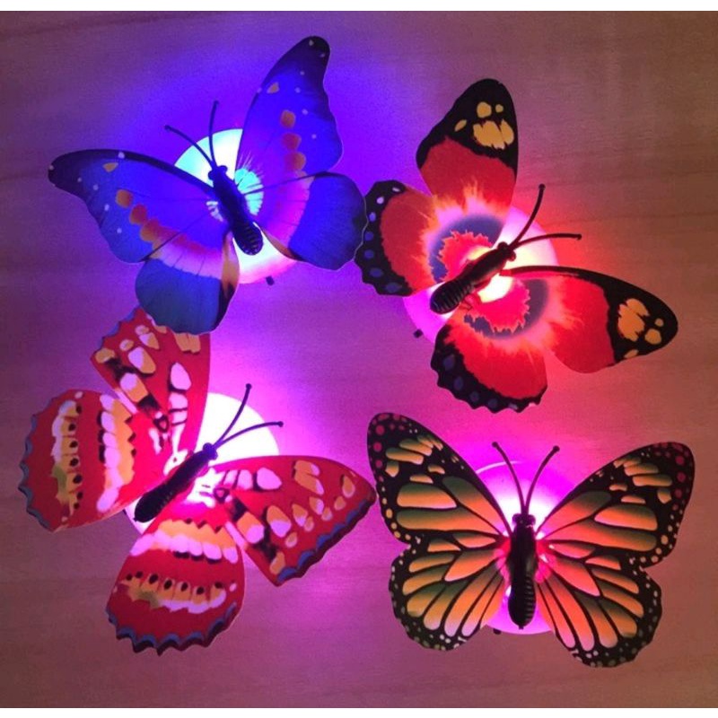 Jual Mainan Keren Tempelan Kupu Kupu Nyala | Shopee Indonesia