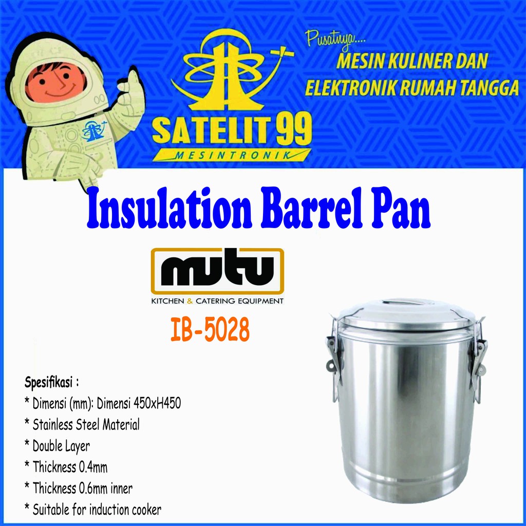 Jual Insulation Barrel Pan MUTU IB-5028 | Shopee Indonesia