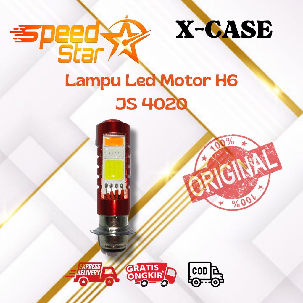 Jual Lampu Led Motor H6 JS 4020 Mode Strobo Original | Shopee Indonesia