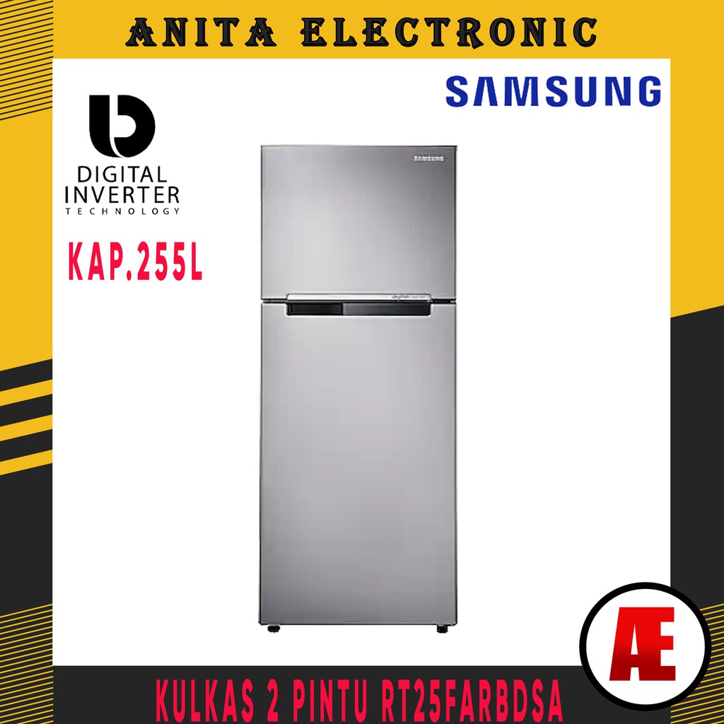 Jual SAMSUNG KULKAS 2 PINTU DIGITAL INVERTER KAP. 256 L RT25FARBDSA ...