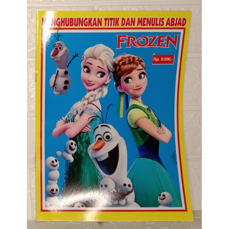 Jual buku anak pintar mewarnai FROZEN dan menulis abjad untuk anak TK ...