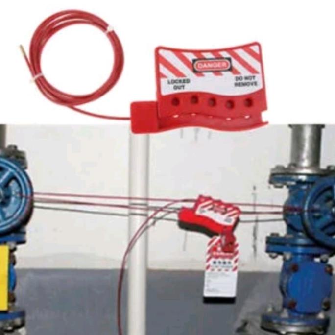 Jual Gate Valve Cable Lockout Metal Cable Gas Valve Lock Out Kit 2M ...