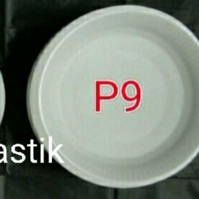 Jual isi 100pcs Piring sterofoam / piring foam / Piring Makan Besar P6 ...