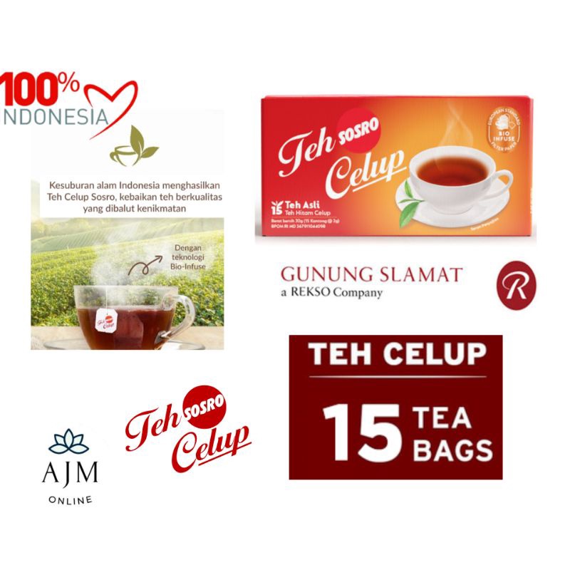Jual Teh Celup Sosro isi 15 | Shopee Indonesia