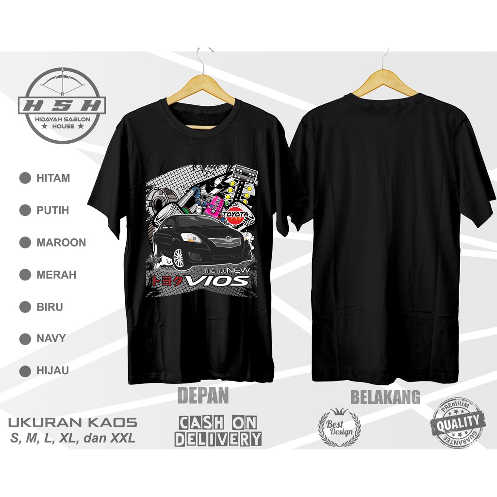 Jual Baju Kaos Distro Mobil Toyota all NEW VIOS Otomotif Bisa Custom - HSHCloth | Shopee Indonesia
