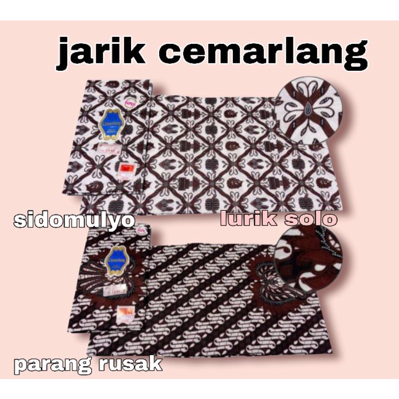 Jual jarik cemerlang putih //jarik parang rusak putih// jarik sidomulyo ...