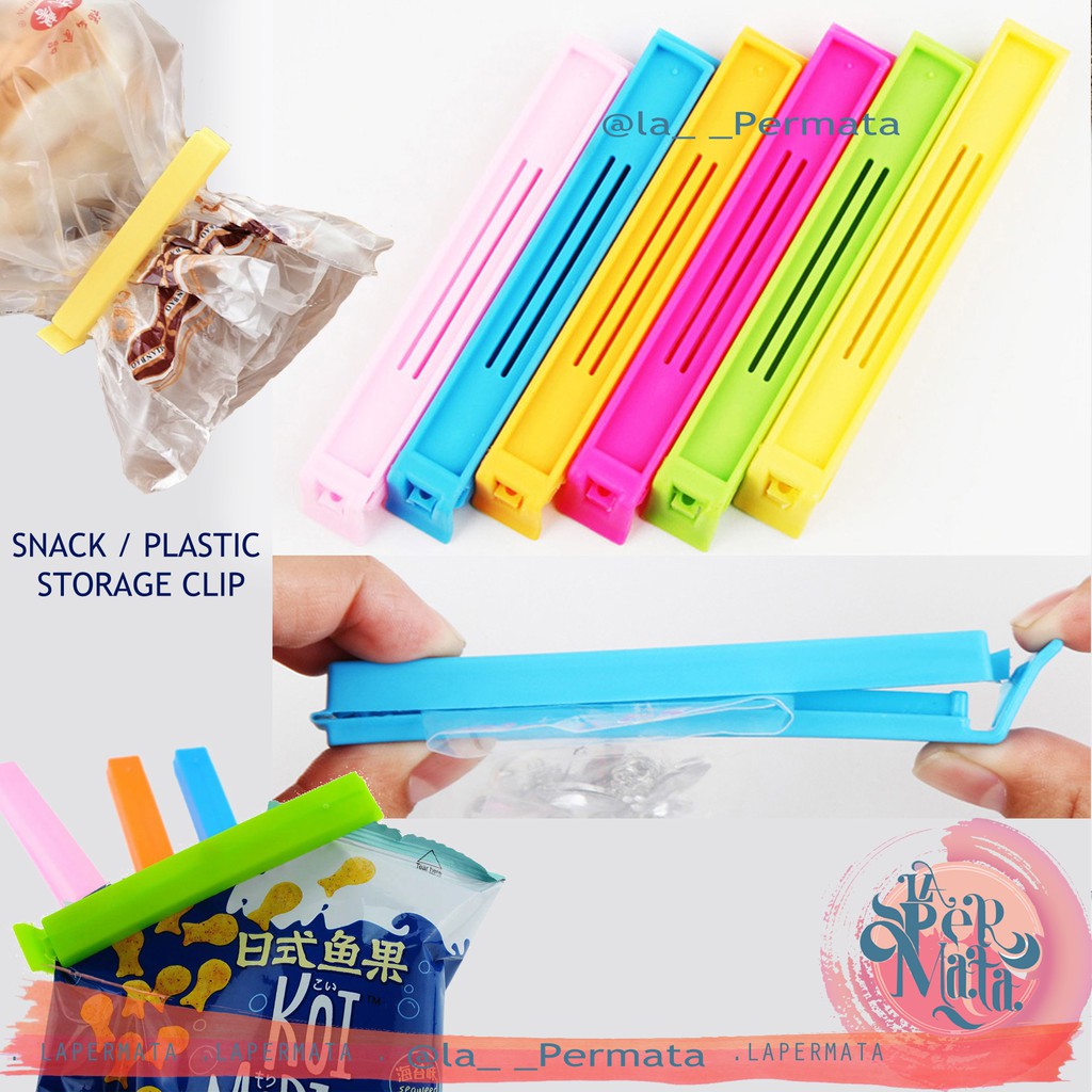 Jual Food Snack Seal Sealing Bag Clips Plastik Klip Penjepit Kemasan ...