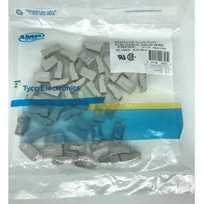 Jual AMP / Commscope Connector RJ-45 Cat6 | Shopee Indonesia