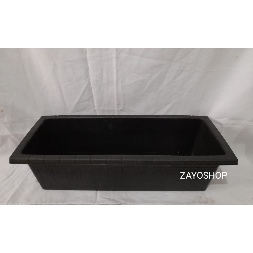 Jual Pot Bunga Pot Segi Panjang 50 S Hitam Fortuna Plast Pot Panjang ...