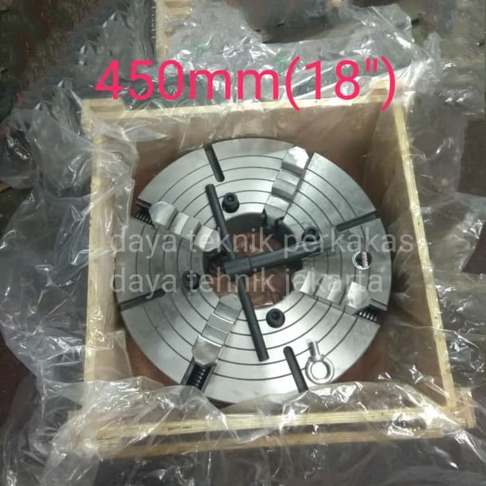Jual claw bubut 18" 450mm san ou - lathe chuck k72-450 sanou - clau bubut | Shopee Indonesia