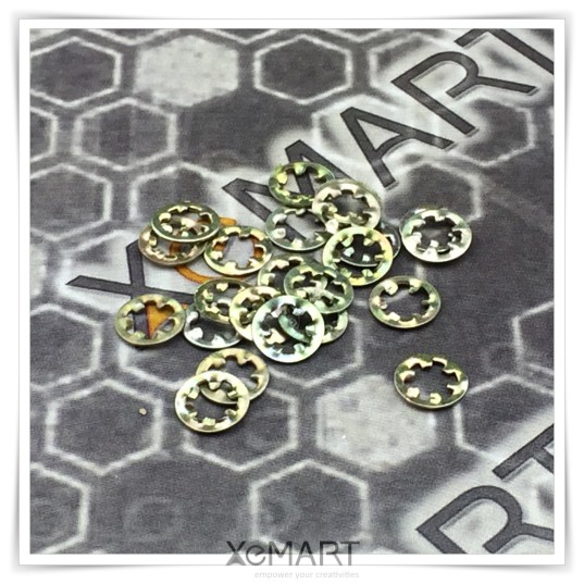Jual [10 pcs.] Spacer PCB Serrated 3x0.9 M3 Diameter 3x0.9mm Washer ...