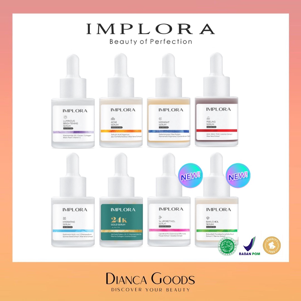 Jual IMPLORA Face Serum | Serum Wajah | Acne / Jerawat | Brightening ...