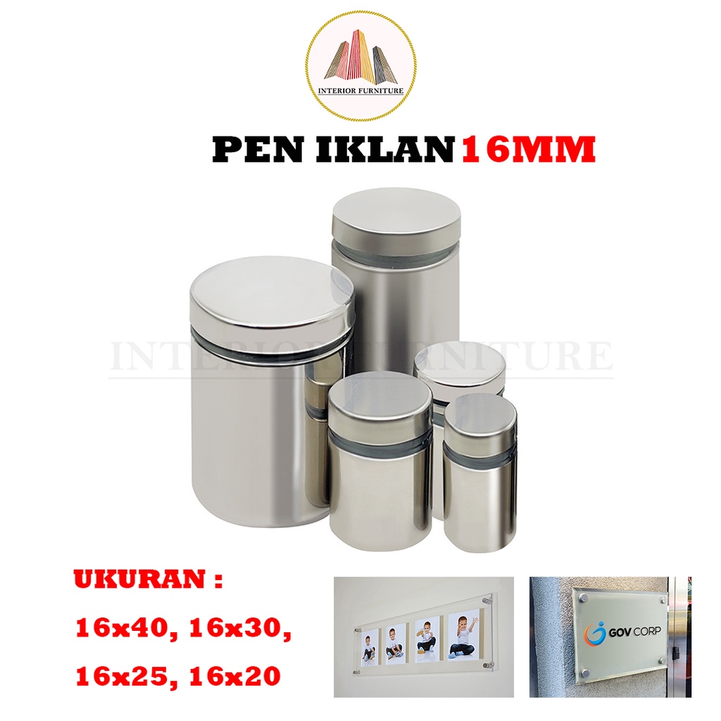 Jual PEN IKLAN Stainless 16 X 20 / 16x25 / 16 x 30/ 160 x 40 /Baut ...