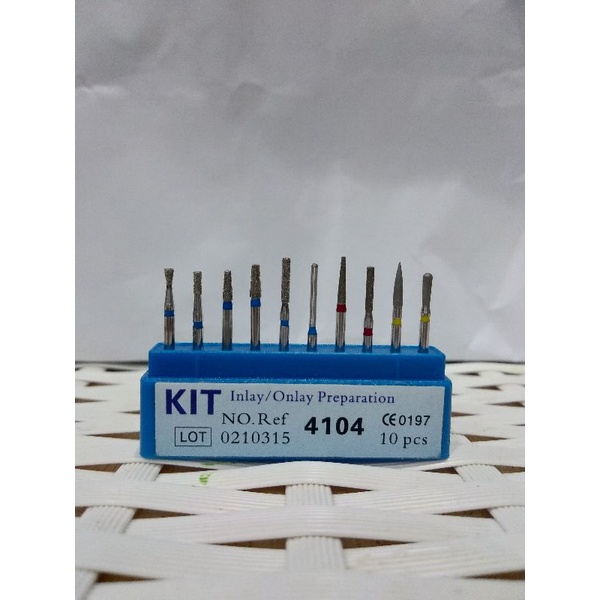 Jual inlay onlay Preparation Diamond Burs isi 10 / Dental highspeed ...