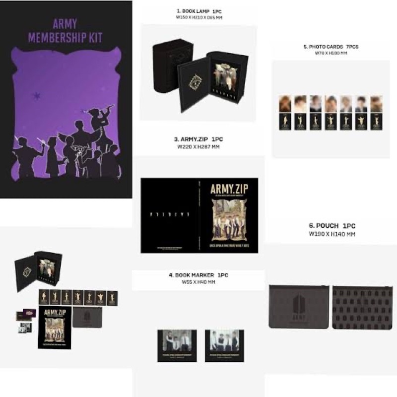 Jual BTS 7TH ARMY MEMBERSHIP FANKIT OFFICIAL (SHARING) | Shopee Indonesia