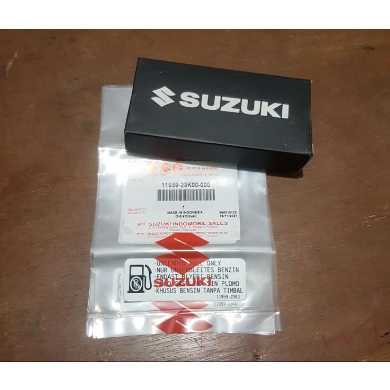 Jual stiker set label peringatan, tekanan ban dan label tanki bensin ...