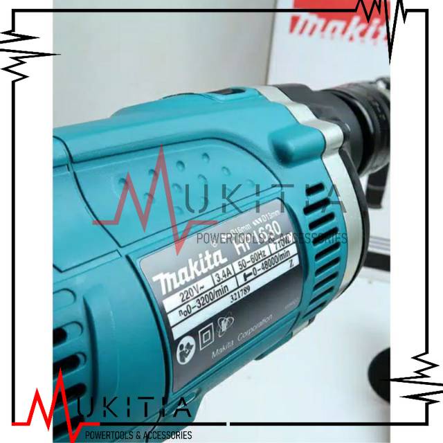 Jual Mesin Bor Tangan Makita HP1630 HP 1630 Bor Beton Listrik 13mm Garansi Resmi Hammer Drill ...