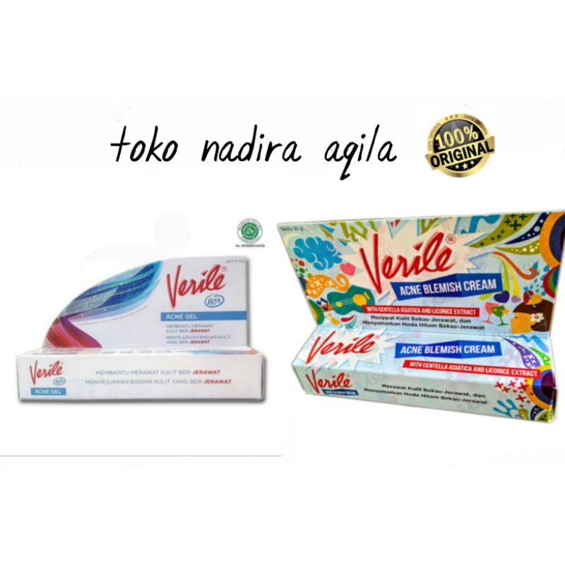Jual Verile Acne Blemish Cream/ Verile Acne Gel/ veril original ...