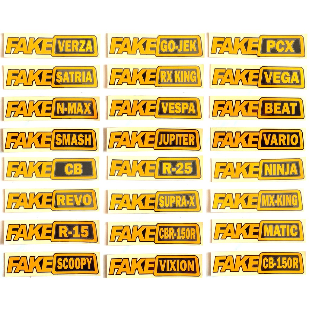 Jual Stiker cutting fake, stiker fake beat/vario,dll | Shopee Indonesia