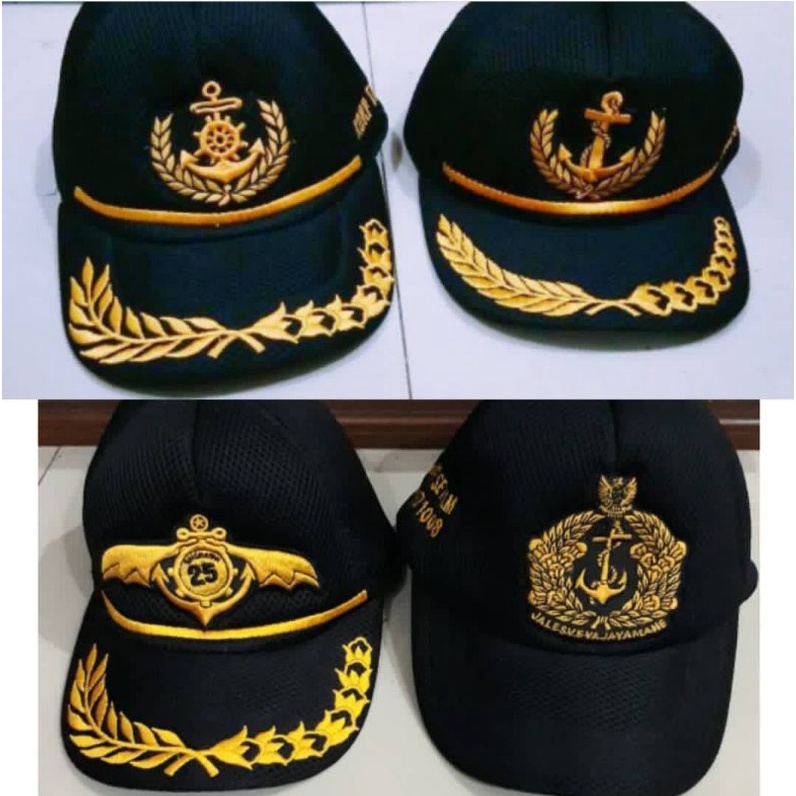 Jual TOPI SAILOR CUSTOM BEBAS DESIGN TOPI BORDIR CUSTOM TOPI JANGKAR ...