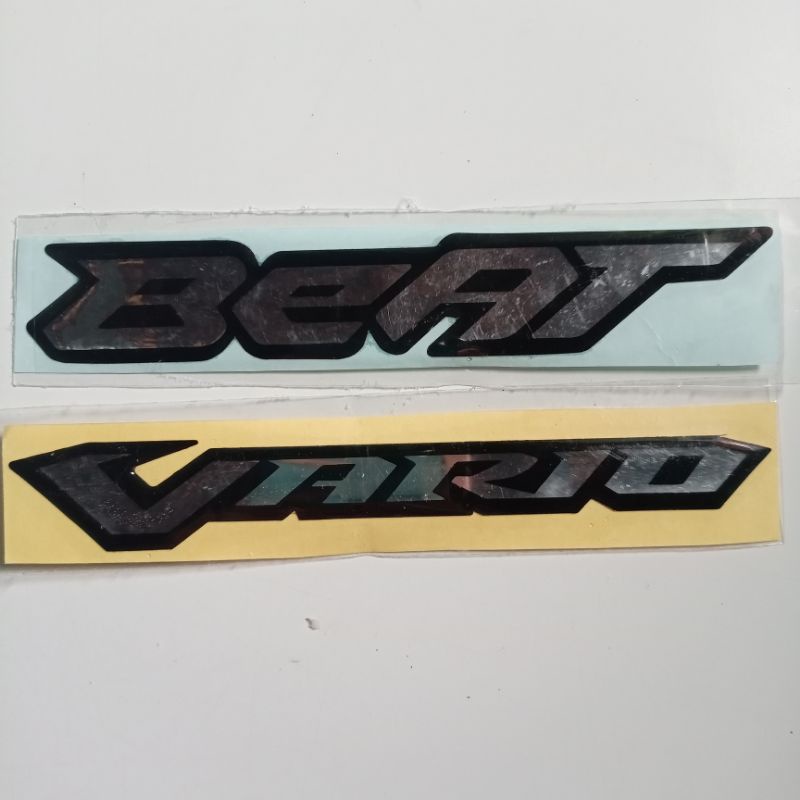 Jual Stiker Emblem Timbul Logo Tulisan Beat Vario Crom | Shopee Indonesia